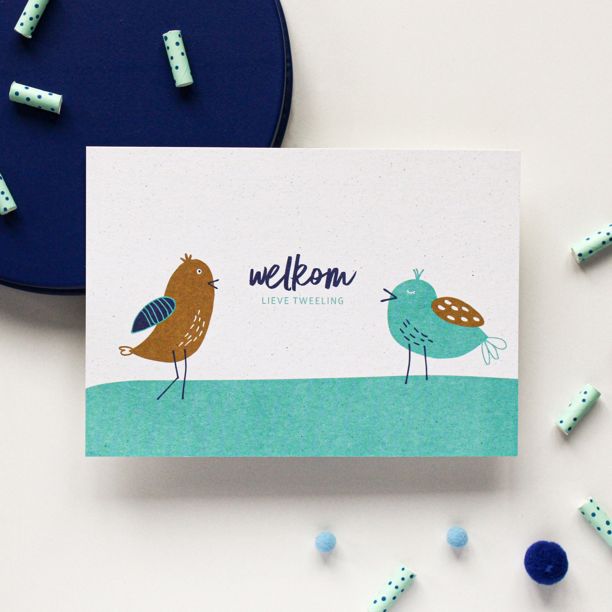 WENSKAART - WELKOM LIEVE TWEELING – hello-august.be